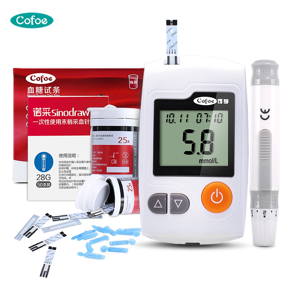 Cofoe YiLi เครื่องวัดน้ําตาลในเลือด พร้อมแถบ 50s และมีดหมอ 50s | Shopee Thailand