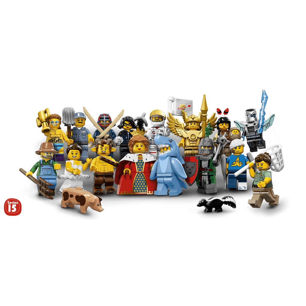 [RARE] LEGO MINI FIGURE SERIES 15 ครบชุด 16 แบบ ซองสีส้ม ปี 2016 ของ ...