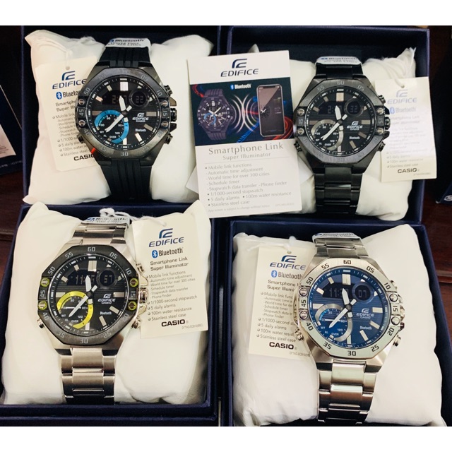 CASIO Edifice รุ่น ECB-10 นาฬิกาข้อมือผู้ชายรุ่นใหม่ล่าสุด Bluetooth ECB-10D-2A ECB-10DB-1A ECB ...