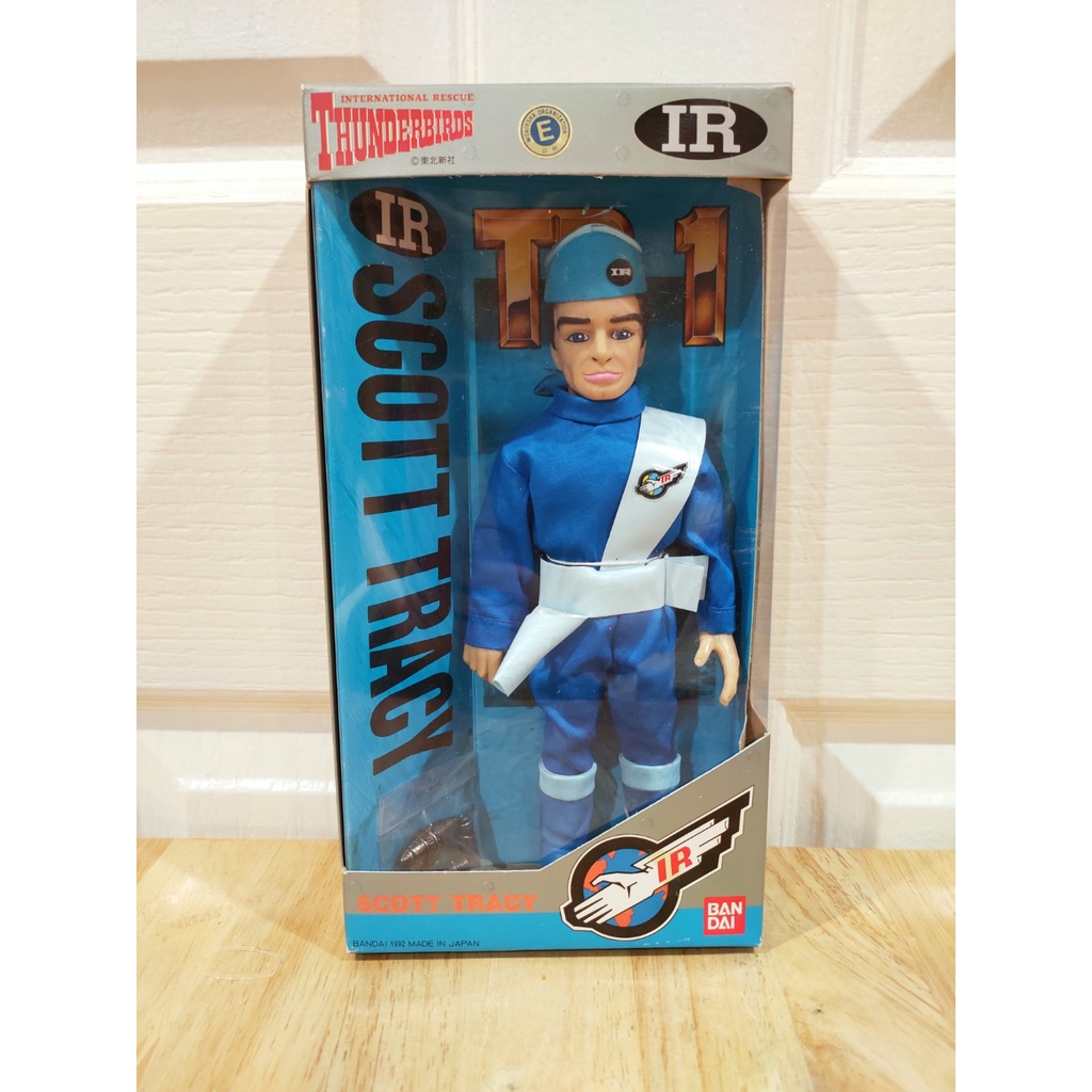 1992 BANDAI THUNDERBIRDS, SCOTT TRACEY - JAPANESE ONLY 9" FIGURE ...