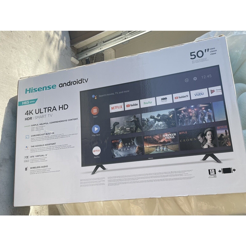 Hisense 50" H65 Series 4K UHD Android Smart TV | Shopee Thailand