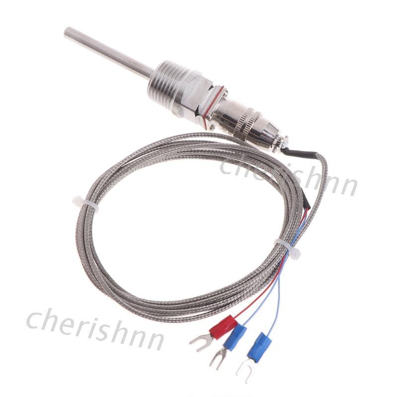 RTD Pt100 Temperature Sensor Probe L 5cm 1/2" NPT Thread for w ...