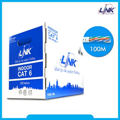 US-9106-1: LINK CAT 6 UTP (250 MHZ) w/Cross Filler, 23 AWG, CMR, 100 m ...
