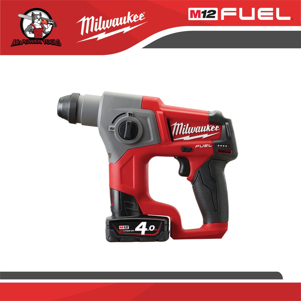 Milwaukee M12 CH-402C สว่านโรตารี่ไร้สาย ระบบ SDS+ รุ่น M12 FUEL, 2 ...