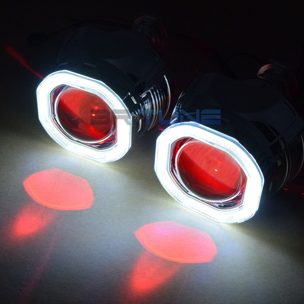 Britune Bi-xenon เลนส์โปรเจคเตอร์ 8.0 Angel Devil Eyes H4 H7 2.5 นิ้ว ...