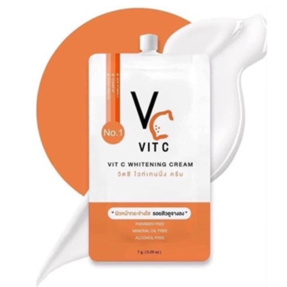 VC Vit C Bio face Serum ( เซรั่มวิตซีน้องฉัตร +ครีม ขนาด 7 ml. | Shopee ...
