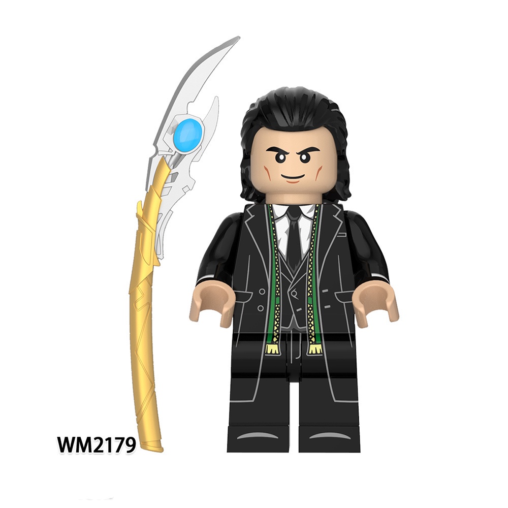 ของเล่นบล็อกตัวต่อ Super Heroes Loki Sylvie Mobius Renslayer Kang The ...