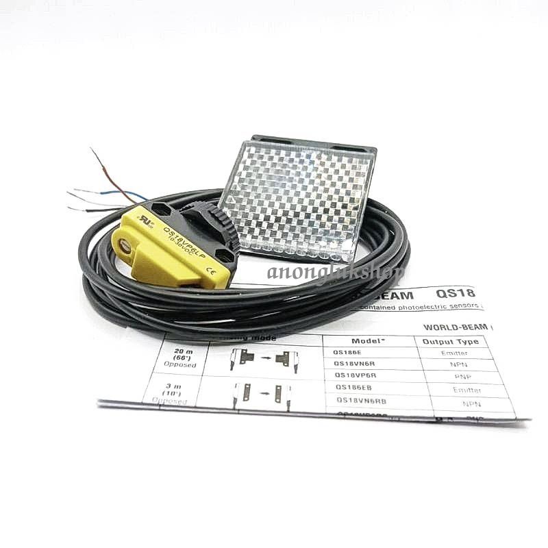 QS18V BANNER QS18VN6LP QS18VP6LP Photoelectric Sensor, Block Sensor, 3 ...