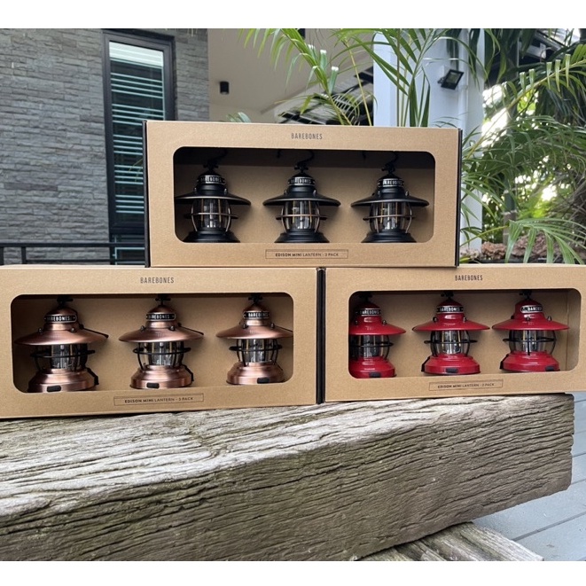 ราคาดี ตะเกียง Barebones Mini Edison Lantern 3 pack