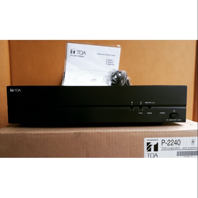 TOA P-2240 เครื่องขยายเสียง Booster Amplifiers 240W | Shopee Thailand