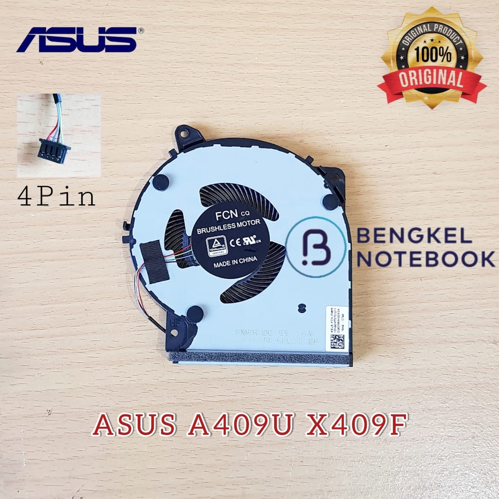 พัดลมคูลเลอร์พัดลม Asus A409 A409F A409UA X409F X409FJ X409FA FL8700 ...