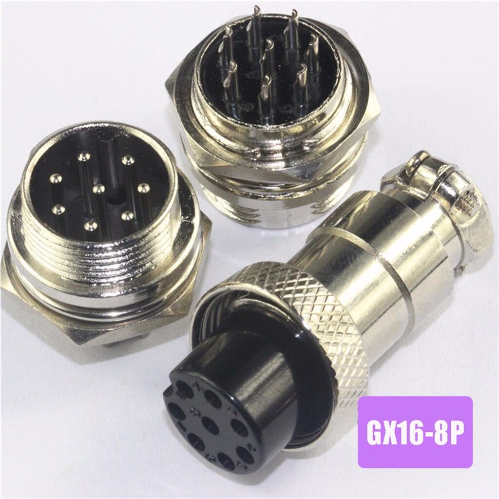 ปลั๊กเหล็ก GX16 - 8 PIN Male & Female - Connectors Socket Aviation Plug ...