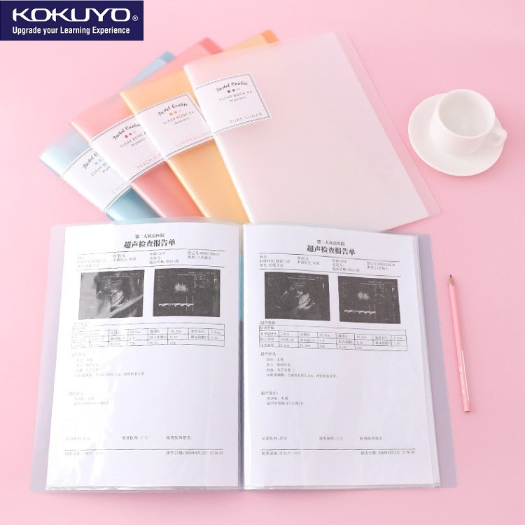 Kokuyo WSG-CBCN แฟ้มใส่คุกกี้ สีพาสเทล ขนาด A4 -10 20 30 40 ช่อง | Shopee Thailand