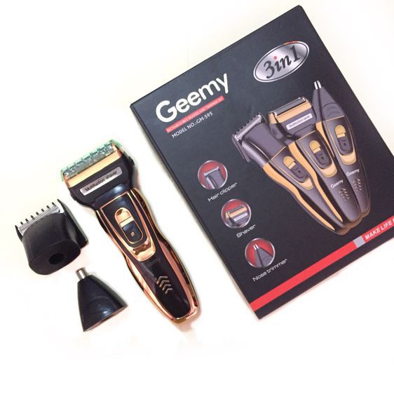 Geemy GM-598 multi-purpose razor - charging clippers. ชุดปัตเลี่ยนไร้ ...