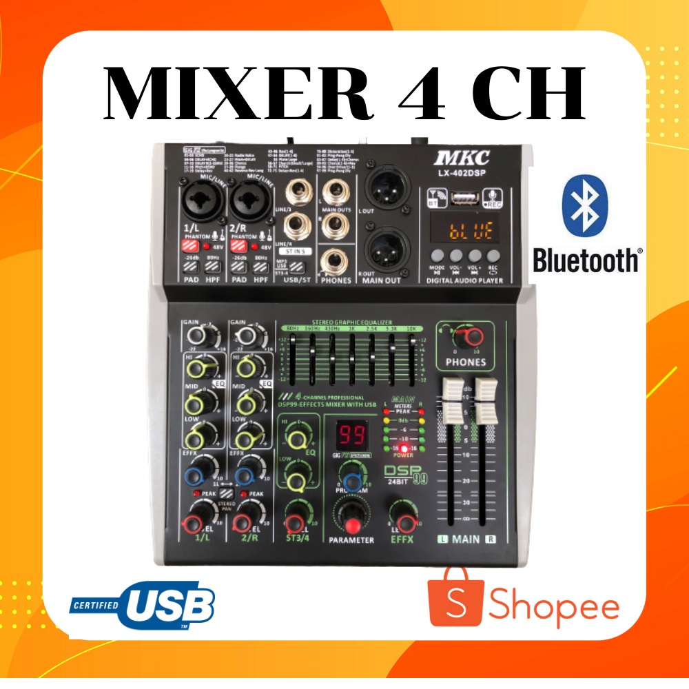 มิกซ์เซอร์ MIXER เครื่องมิกซ์เซอร์ MIXER EFFECT แท้ มิกซ์เซอร์บูลทูธ ...