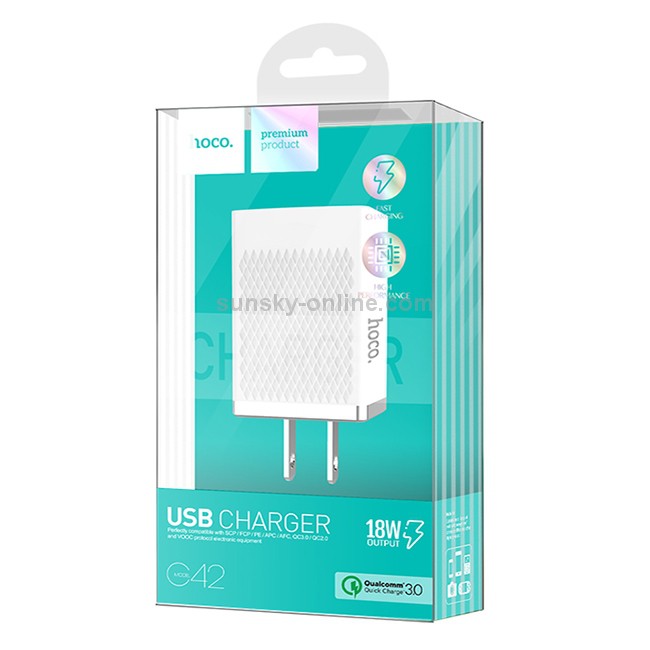 Hoco รุ่น C42 Quick Charge 3.0 ชาร์จเร็ว ชาร์จไว ของแท้ 100% | Shopee Thailand
