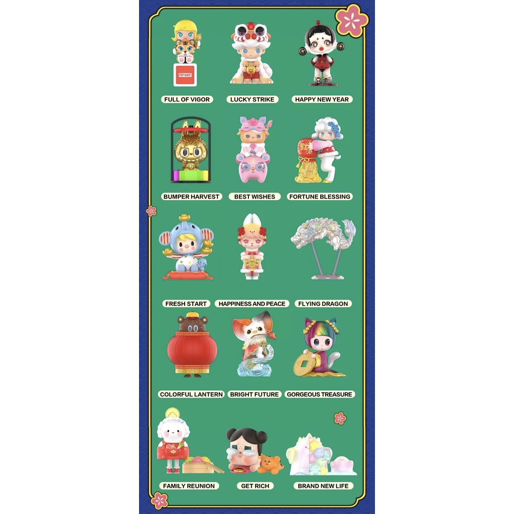 [แบบแยก] POP MART The Year of Tiger series 🧧🏮 ของสะสม Dimoo Molly ...