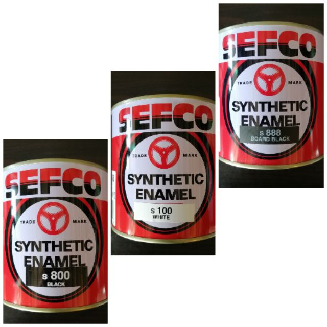 สีน้ำมัน สีเคลือบเงา สีดำเงา ดำด้าน ขาวเงา ยี่ห้อsefco ขนาดบรรจุ0.85 ลิตร | Shopee Thailand