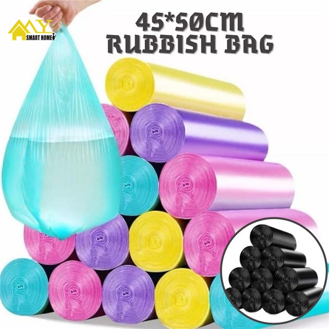 1 ถุงขยะแบบม้วน ถุงขยะใบใหญ่ ถุงขยะ ถุงขยะพลาสติก แบบม้วน ขนาด 45x50 ...