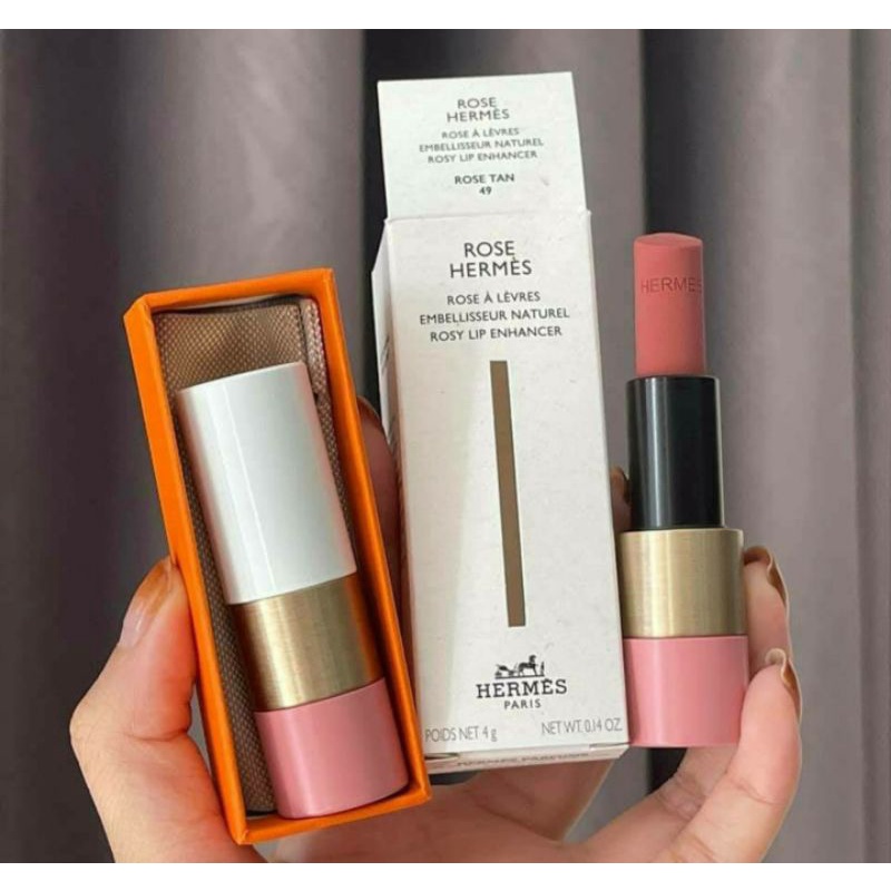 หวีดกันทั้งเมืองจ้าาา Rose Hermes Rosy lip enhancer Limited collection 3.5 g. #49 rose tan🎠🧡 ...