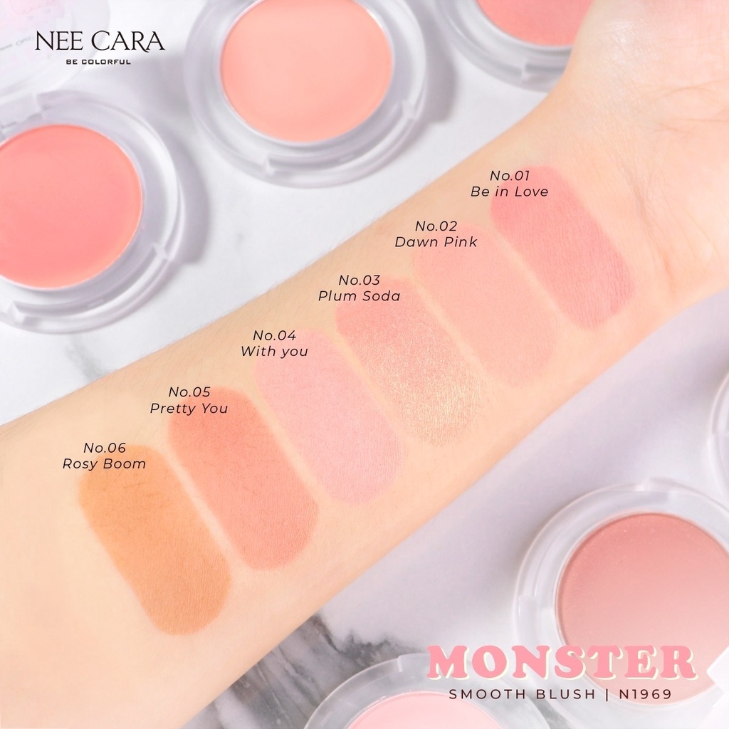 N1969 NEE CARA MONSTER BLUSH นีคาร่า บลัชออนเนื้อเนียนละเอียด สวยปัง ...