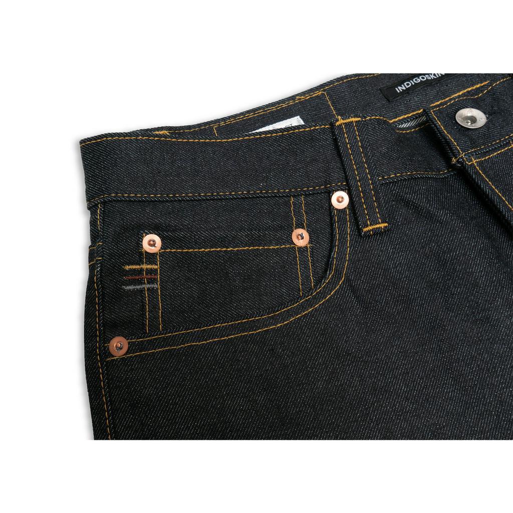 Indigoskin Special Series “Union Jeans” ทรงกระบอกเล็ก กางเกงยีนส์ สีอิน ...