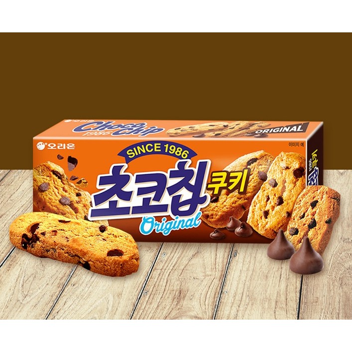 orion chocochip cookie / lotte chocolate cookies ขนมคุกกี้เกาหลี 오리온 초코 ...