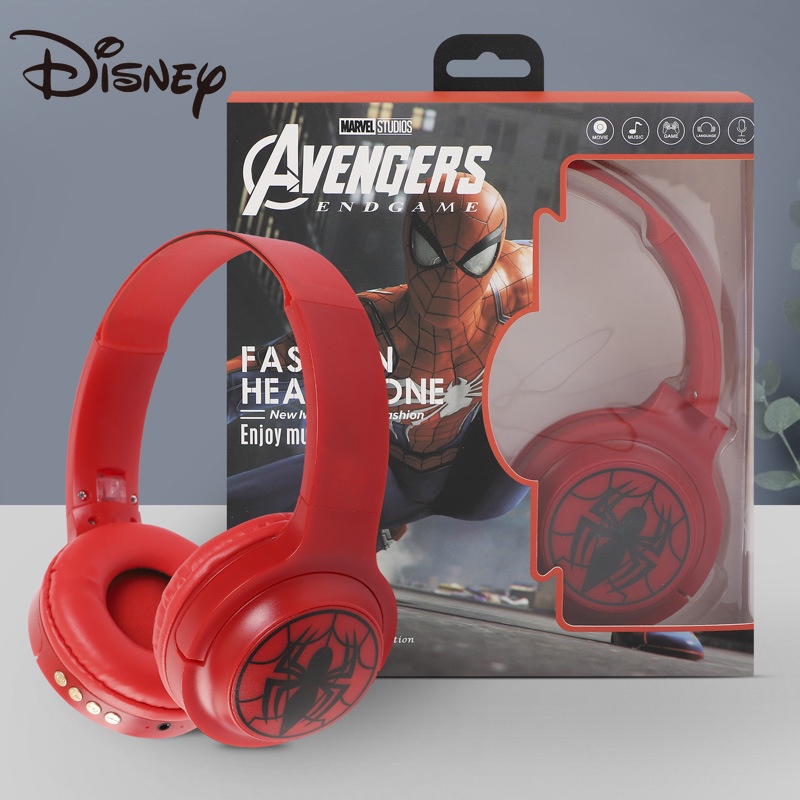 New Marvel Original Headphone 5.0 Stereo Headset Link Computer Spider ...