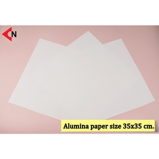 ALUMINA PAPER SIZE 35x35CM. แผ่นอลูมิน่าเปเปอร์กันติด | Shopee Thailand