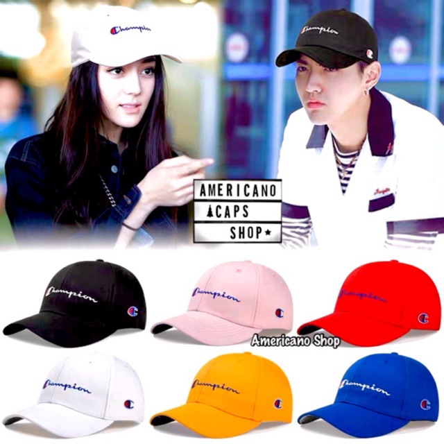 หมวกแก๊ปChampion Cap แชมป์เปี้ยน แฟชั่นสุดฮิต งานปัก งานปัาย คุณภาพ 100 ...