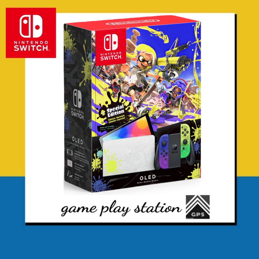 nintendo switch oled model splatoon 3 edition ประกันร้าน 1 ปี | Shopee ...