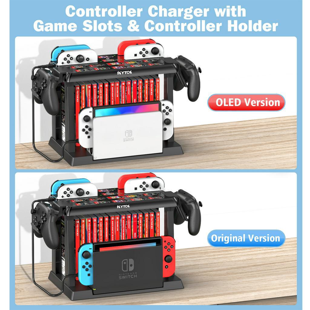 สถานีจัดระเบียบเกมสลับพร้อมเครื่องชาร์จคอนโทรลเลอร์,แท่นชาร์จสําหรับ ...