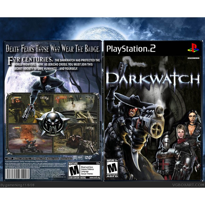 เกมส์ Darkwatch COVER (PS2) สำหรับเครื่องที่แปลงระบบแล้วเท่านั้น ...