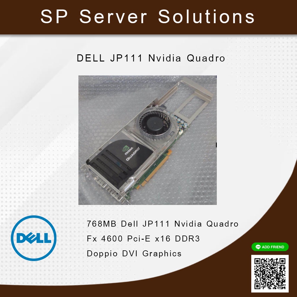 768MB Dell JP111 Nvidia Quadro Fx 4600 Pci-E x16 DDR3 Doppio DVI Graphics | Shopee Thailand