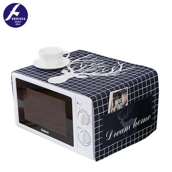 FEIYANA ผ้าคลุมไมโครเวฟ ผ้าลินิน มีช่องใส่ของด้านข้าง รุ่น TN-T011 | Shopee Thailand