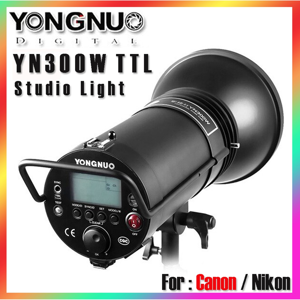 Yongnuo YN-300W TTL Studio Strobe Flash 5500K ~ 6700K Speedlite สำหรับ Canon | Shopee Thailand