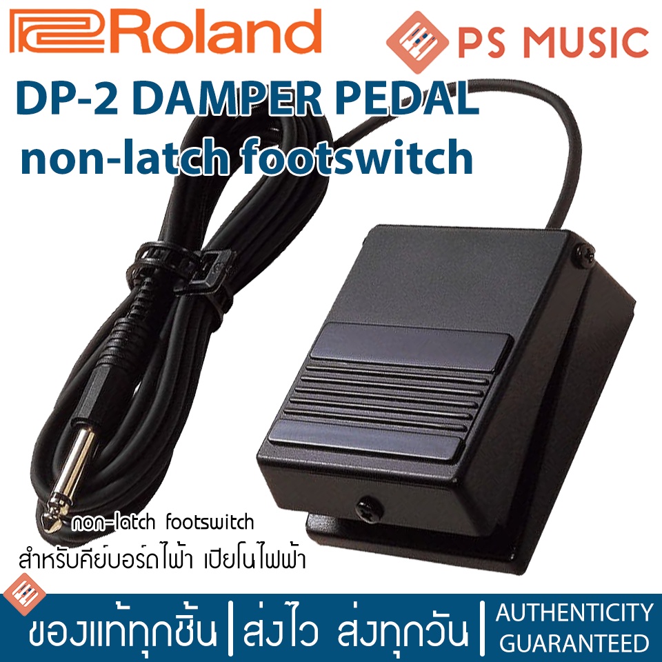 ROLAND® Non-Latch Footswitch รุ่น DP-2 (Sustain Pedal, ฟุตสวิทช์, ฟุตสวิตช์, สวิทช์เท้าเหยียบ ...