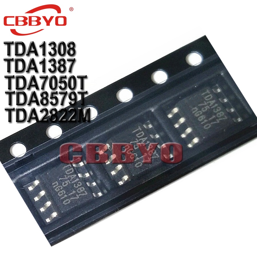 10pcs TDA1308 SOP-8 TDA 1308 TDA1308T TDA1387 TDA1387T TDA7050T ...