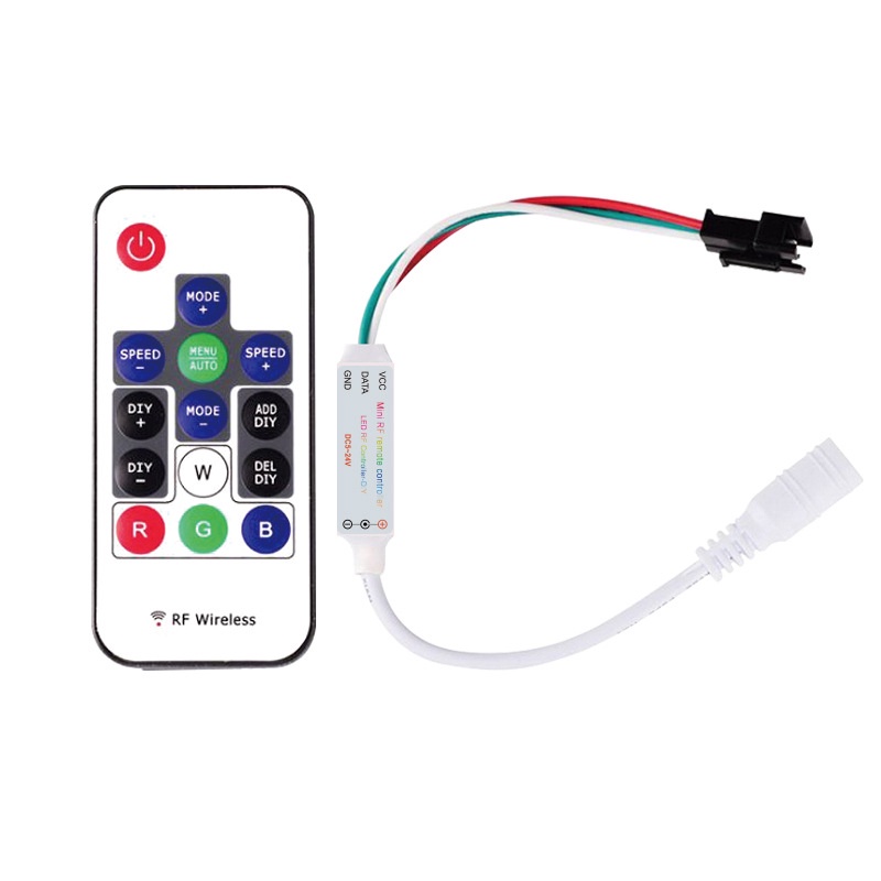 Dc5v-24v DC12V LED Pixel IC Controller DC5V USB Controller RF 14Key ...