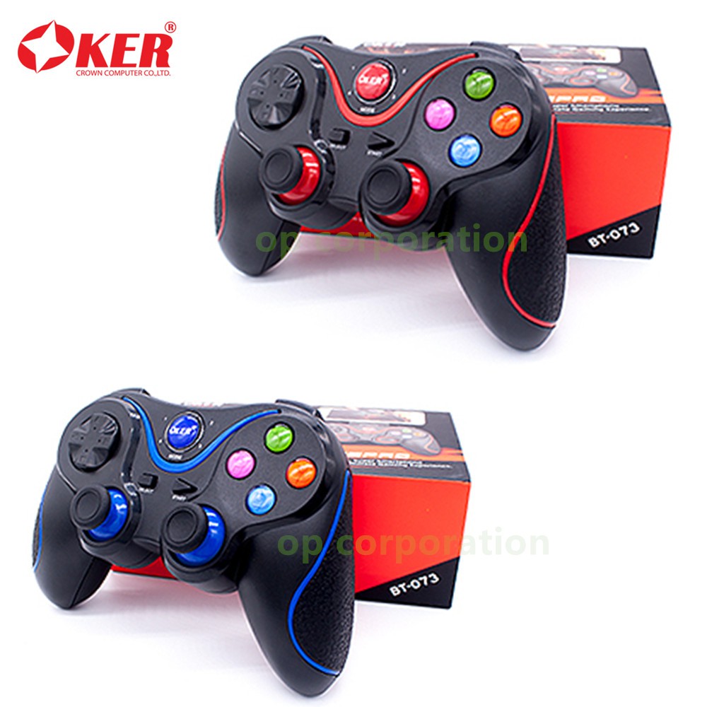 OKER จอยเกมส์ JoyStic Bluetooth Gamepad รุ่น BT-073 | Shopee Thailand
