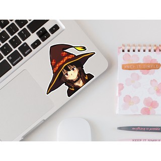 Megumin สติ๊กเกอร์ 2 ชิ้น Anime Konosuba Sticker เมกุมิน ไดคัท ...