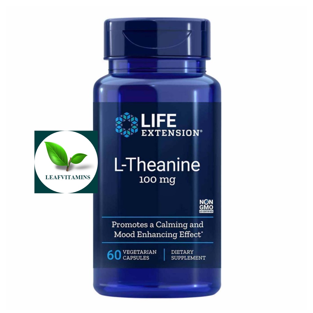 Life Extension L-Theanine 100 mg / 60 Vegetarian Capsules | Shopee Thailand