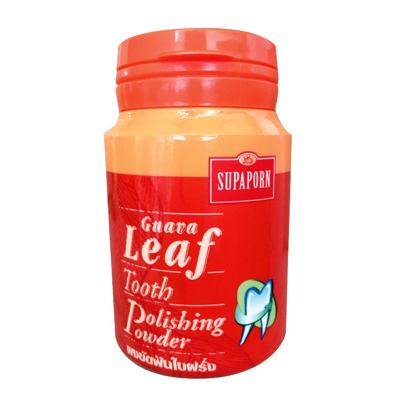 ผงขัดฟันผสมใบฝรั่ง สุภาภรณ์ SUPAPORN GUAVA LEAF TOOTH POLISHING POWDER 90กรัม | Shopee Thailand