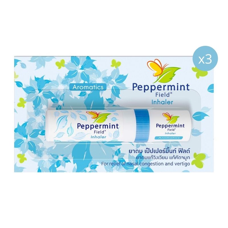 Peppermint Field Inhaler 2 cc (3 tubes) เป๊ปเปอร์มิ้นท์ ฟิลด์ ยาดม 2 ซีซี 3 หลอด | Shopee Thailand