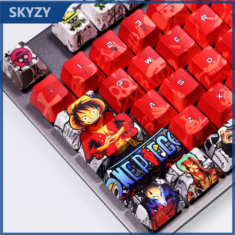 108 คีย์ One Piece Theme keycap Luffy Empress อะนิเมะ keycap PBT ...