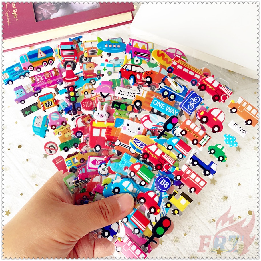 5Sheets Vehicle Q-1 DIY Rewards Sticker 3D Puffy Bubble Stickers ...