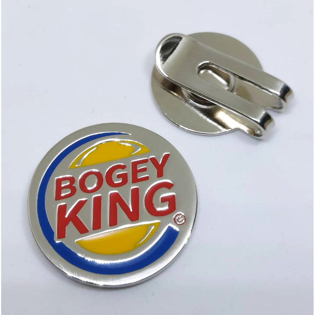 Golf Ball Marker BOGEY KING BIRDY KING Golfaholic Magnetic Hat Clip ...