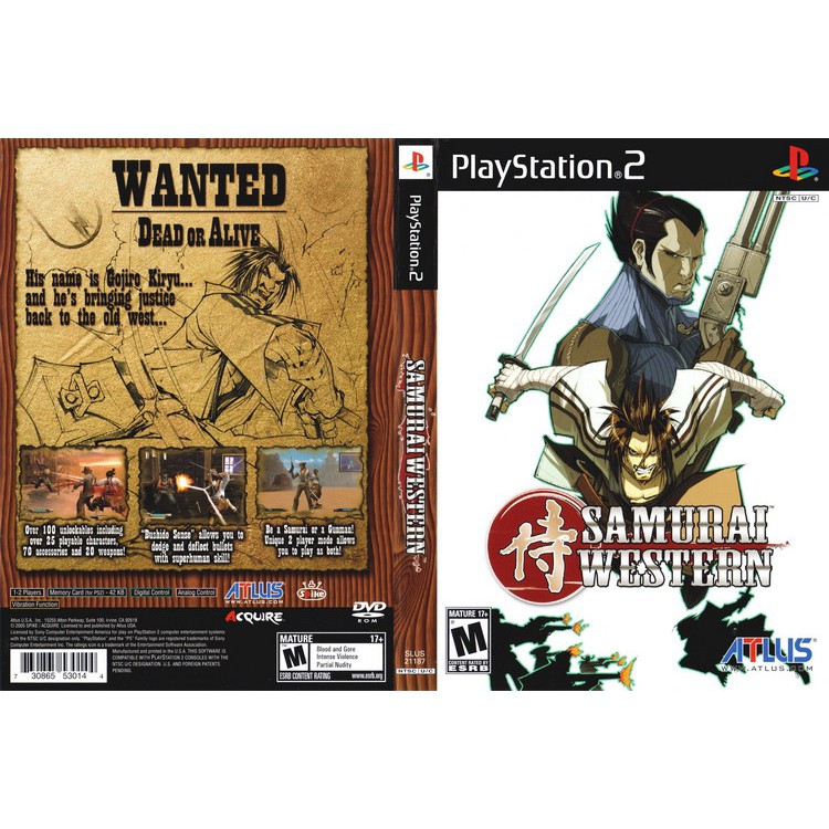 SAMURAI WESTERN [PS2 US : DVD5 1 Disc] | Shopee Thailand