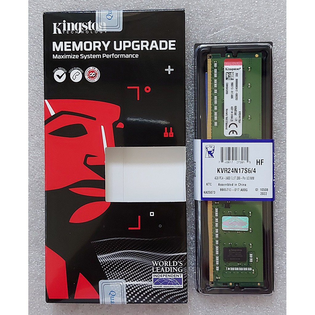 RAM DDR4(2400) 4GB Kingston Value Ram (KVR24N17S6/4) | Shopee Thailand