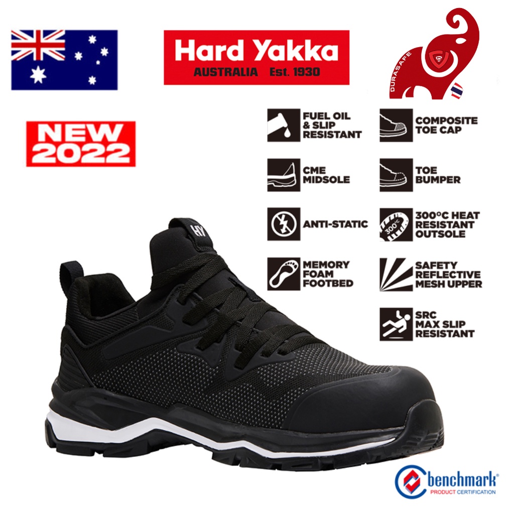 ีรองเท้าเซฟตี้ HARD YAKKA Y60337 ICON Safety Shoe Black | Shopee Thailand